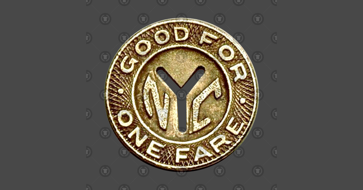 NYC Subway Token - Nyc Subway Token - T-Shirt | TeePublic