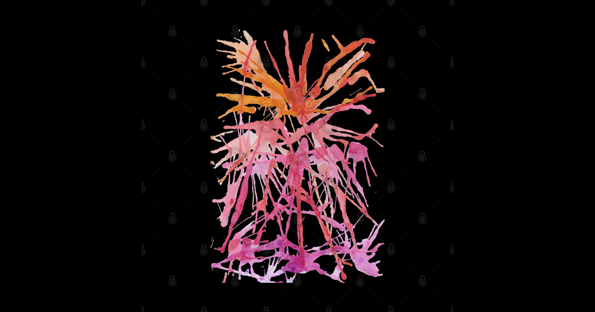 Sunset Splash Doodle - Splash - Sticker | TeePublic