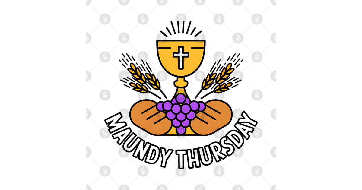 Maundy Thursday Holy Week Easter Christian Cross Jesus - Maundy ...
