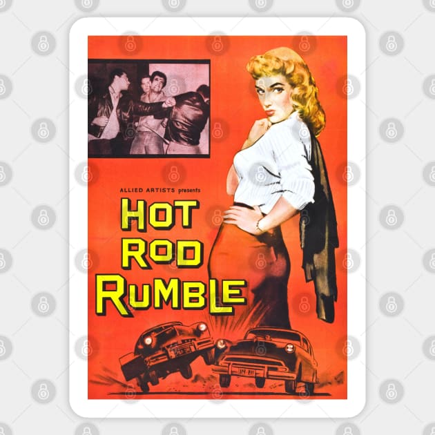 Hot Rod Rumble - Vintage - Sticker | TeePublic