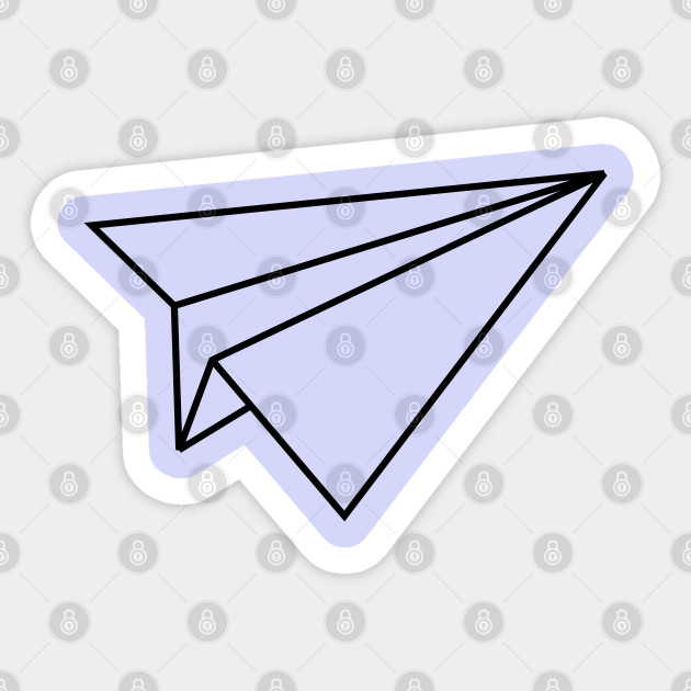 paper plane - Paper Plane - Sticker | TeePublic