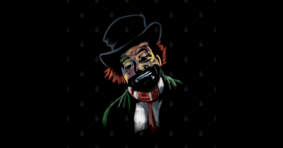 Red Skelton as Freddie the Freeloader - Clowns - Sticker | TeePublic