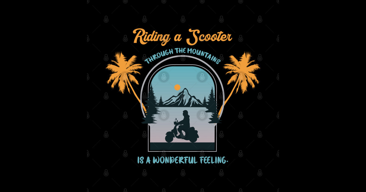 Lets go scootering! - Scooter - Sticker | TeePublic