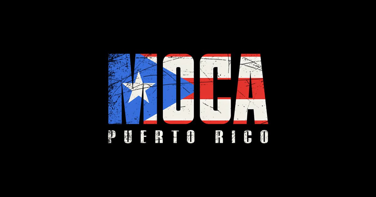Puerto Rican Flag Moca Puerto Rico - Puerto Rican Pride - Sticker ...