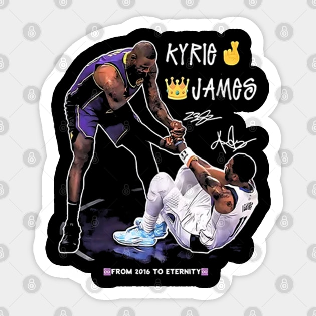 Lebron James & Kyrie Irving - Lebron James - Sticker | TeePublic
