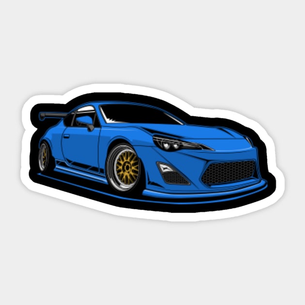 Blue gt 86 jdm classic - Toyota Gt86 - Sticker | TeePublic