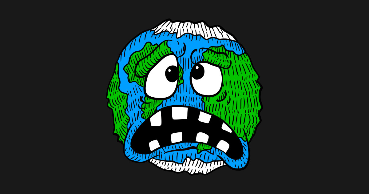 scared earth, environment and global warming. - Environment - T-Shirt ...