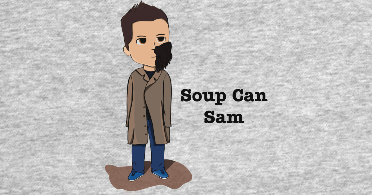 Soup Can Sam Chibi - Psych - T-Shirt | TeePublic