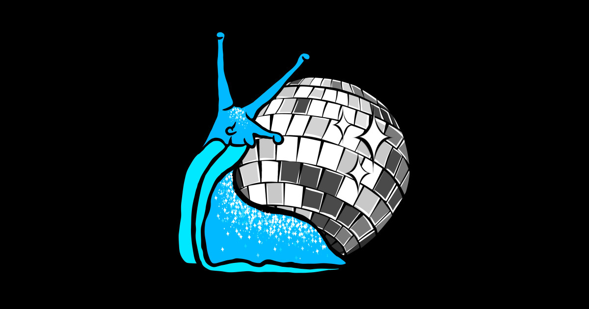 Disco Snail - Disco - T-Shirt | TeePublic
