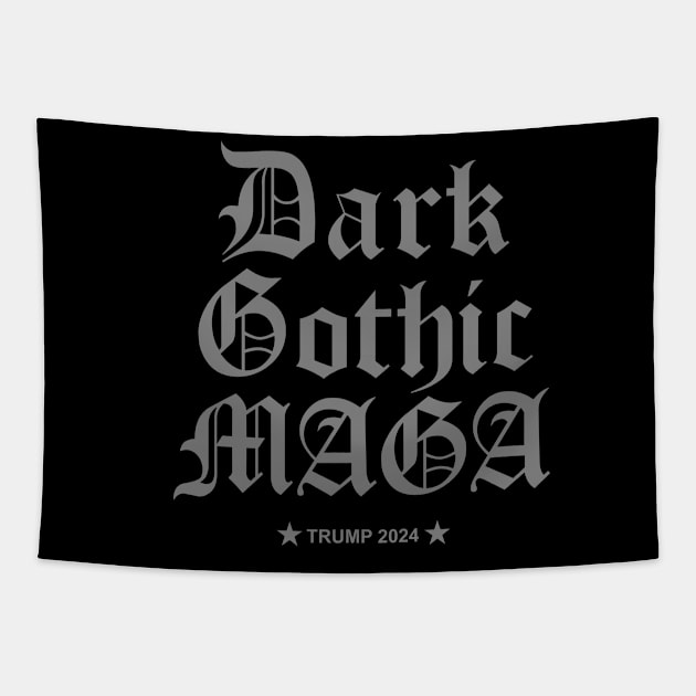 Elon Musk Dark Gothic MAGA Trump 2024 - Elon Musk - Tapestry | TeePublic