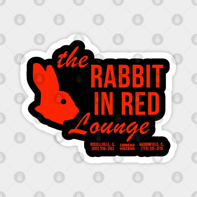 The Rabbit in Red Lounge - Halloween - Magnet | TeePublic