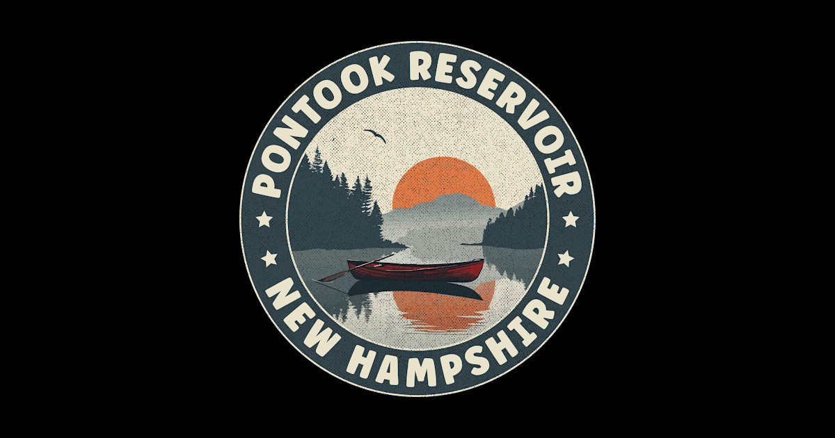 Pontook Reservoir New Hampshire Sunset - Pontook Reservoir - Sticker ...