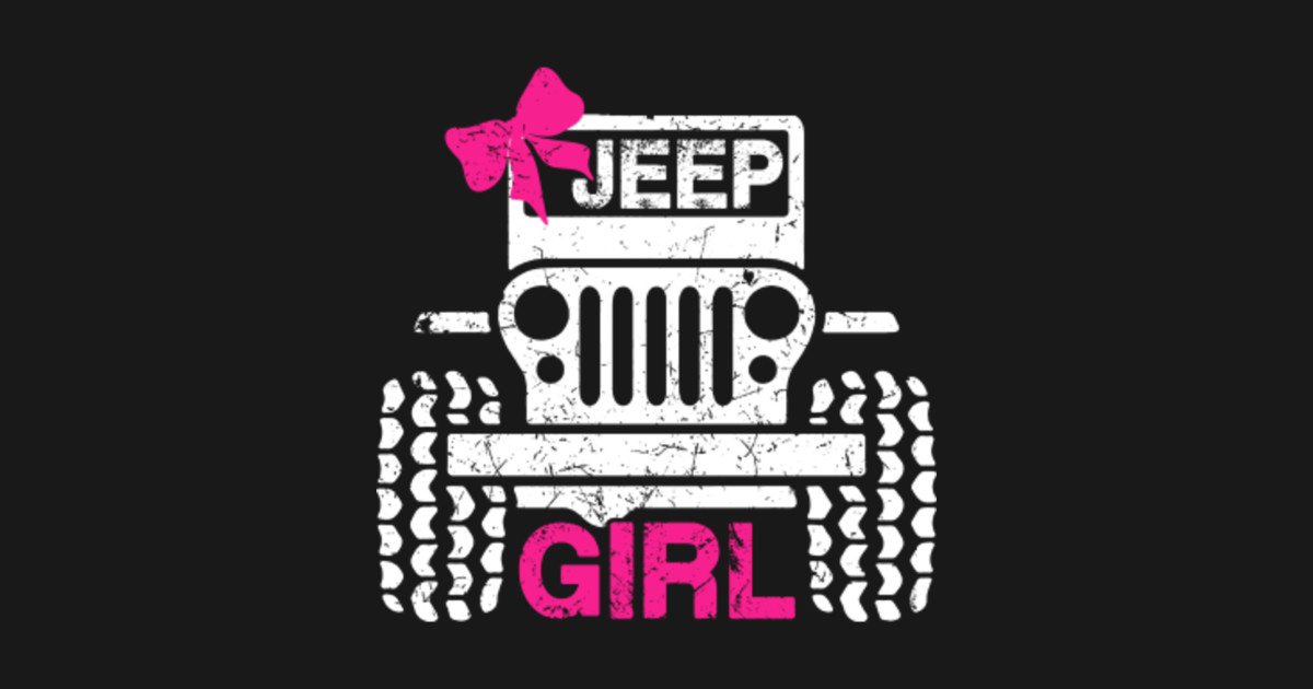 Jeep-Girl Cute Ribbon Jeeps Offroad Jeep-Women Gift Jeeps Lover - Jeep ...