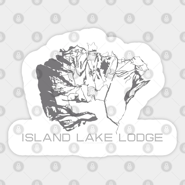 Island Lake Lodge Resort 3D - Island Lake Lodge - Sticker | TeePublic