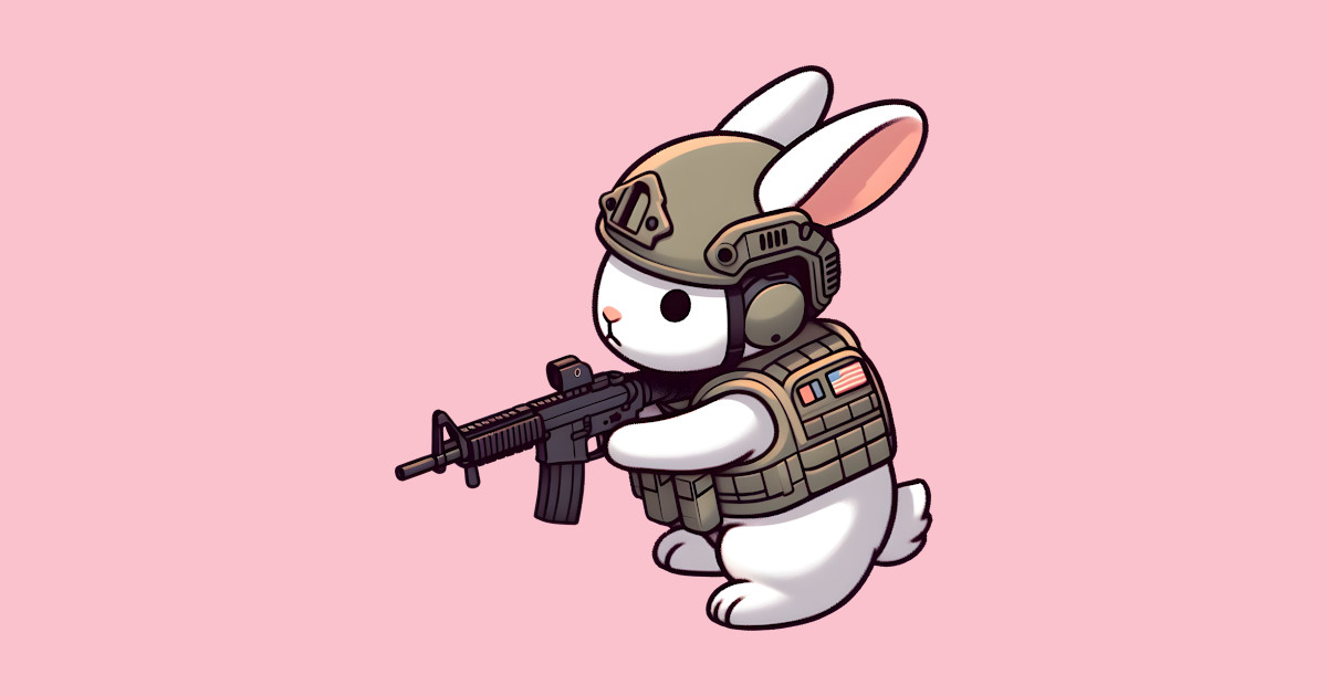 Tactical Rabbit - Rabbit - T-Shirt | TeePublic