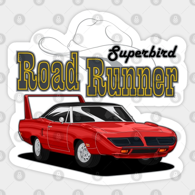 Road Runner Superbird - Road Runner - Sticker | TeePublic