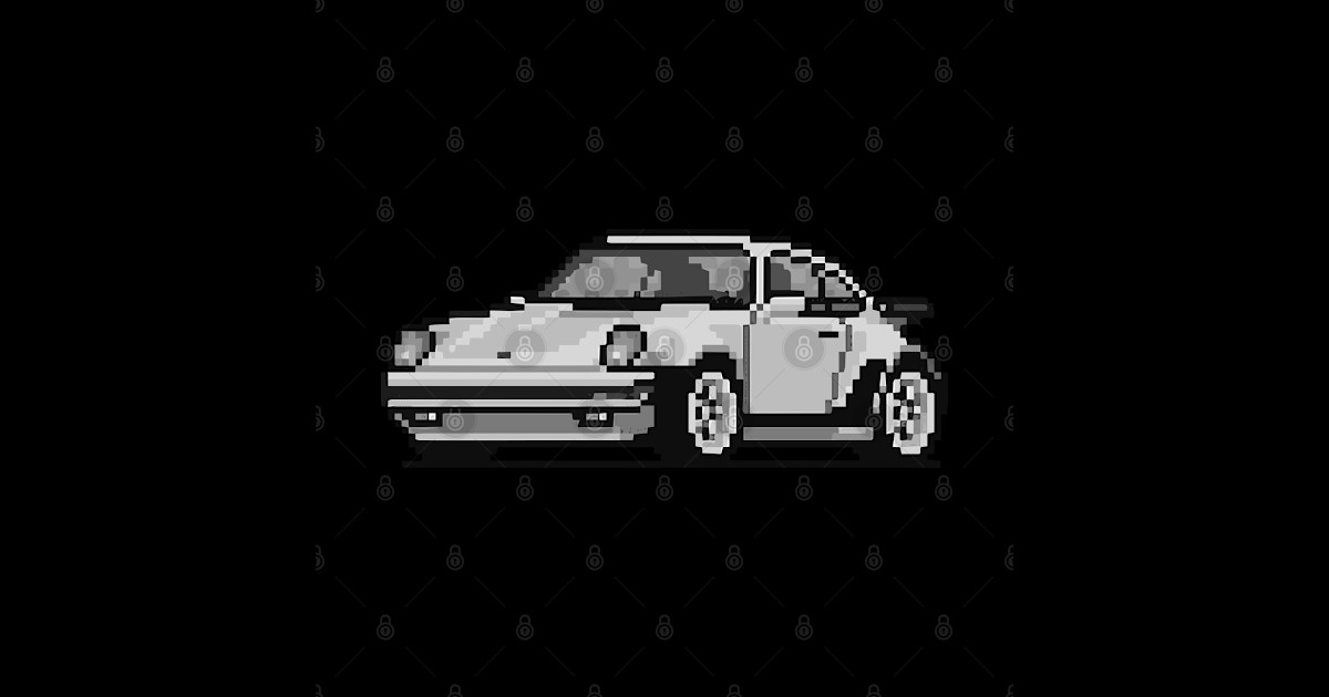 Pixel Car - Pixel - Sticker | TeePublic