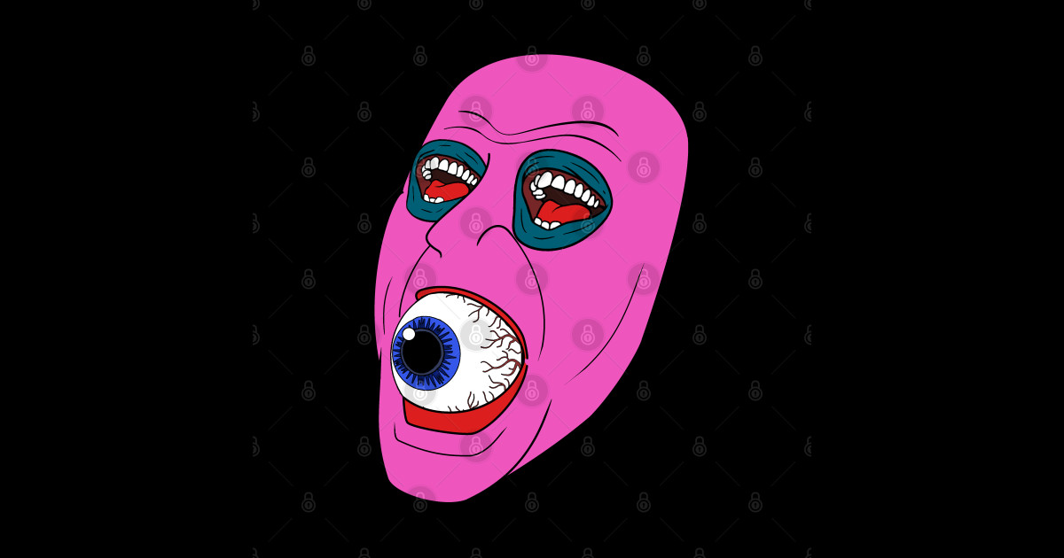 Pink Horror - Horror - Sticker | TeePublic