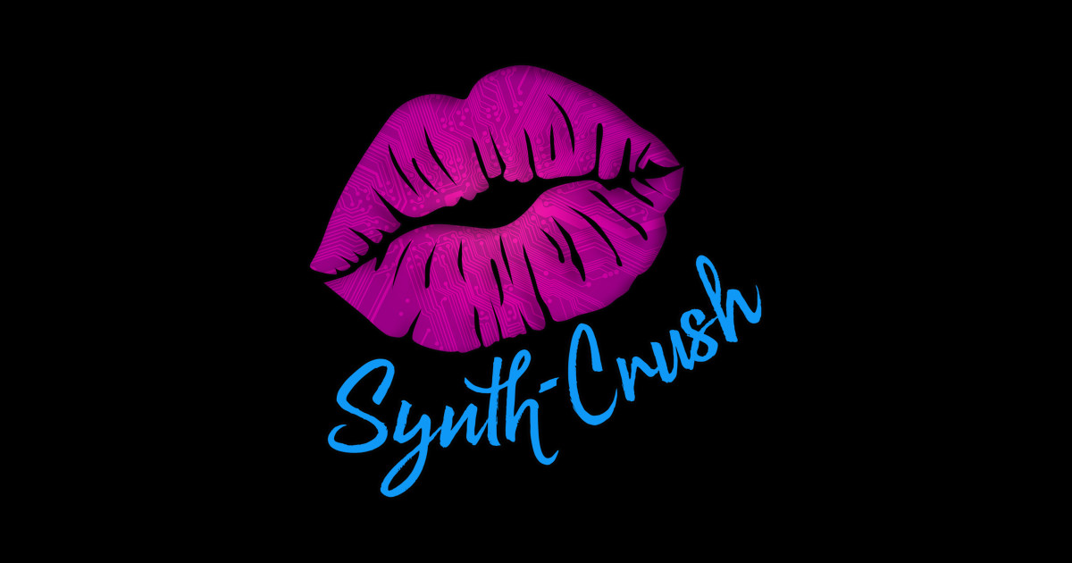 Synth-Crush Circuit Kiss - Lips - Sticker | TeePublic