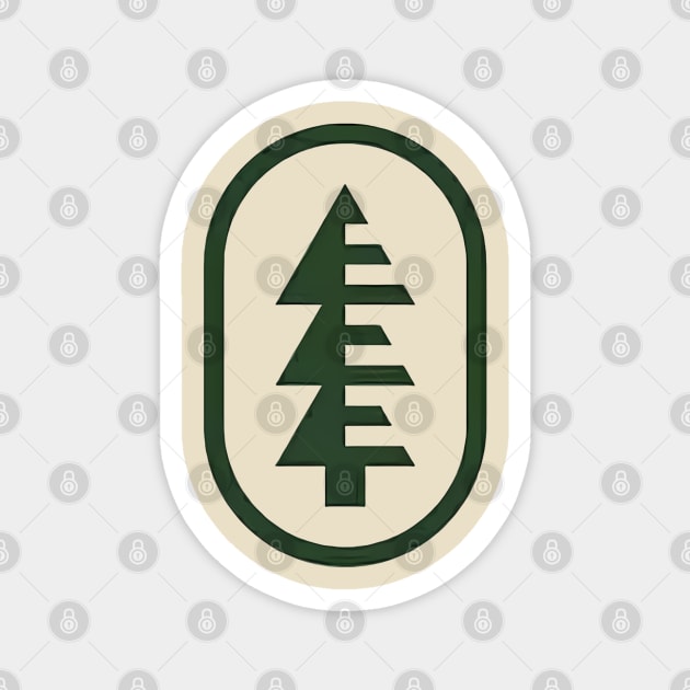 Fir Tree Symbol - Outdoors - Magnet | TeePublic