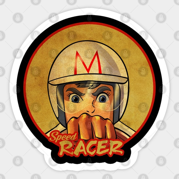 Retro Speed Racer - Speed Racer - Sticker | TeePublic