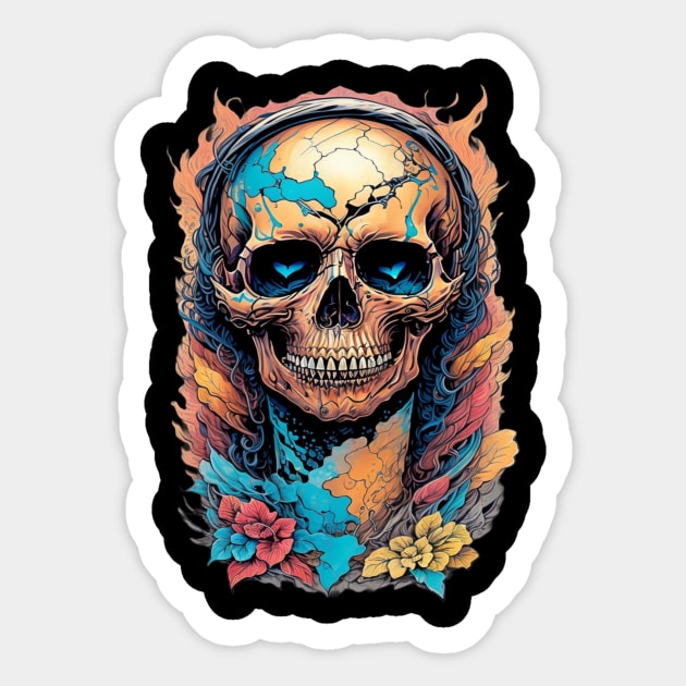 Celestial Spirits Constellations of Skulls - Skull - Sticker | TeePublic