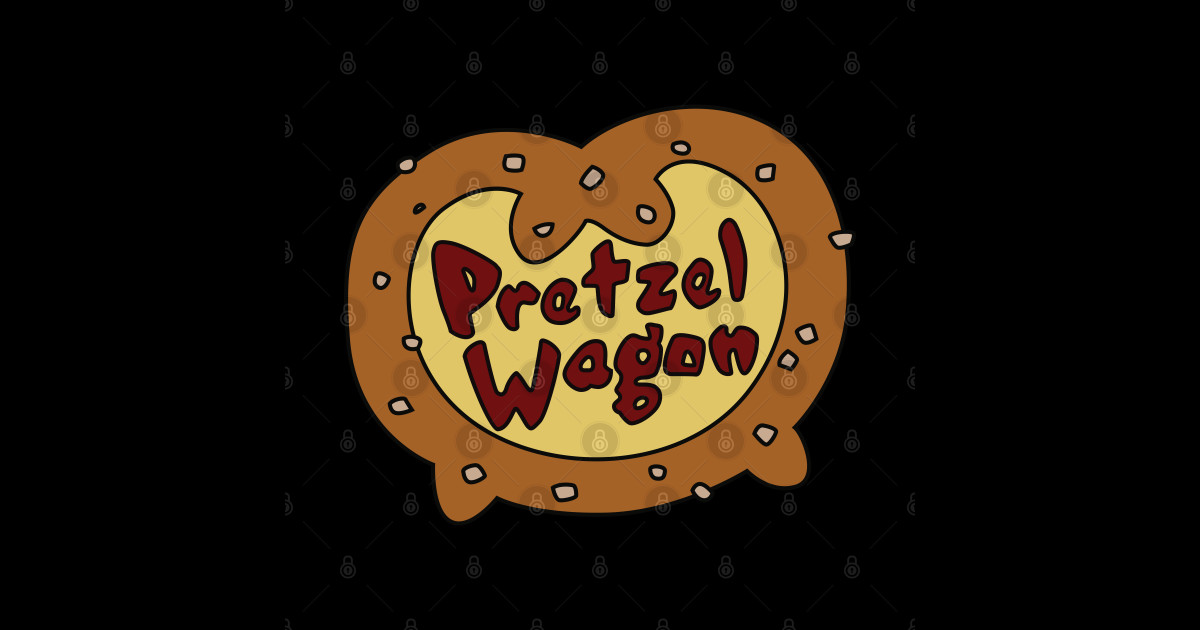 Pretzel Wagon Logo - Simpsons - Sticker | TeePublic
