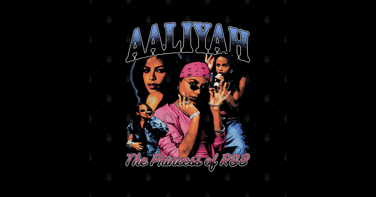 Aaliyah The Princess Of R&B - Aaliyah - Sticker | TeePublic