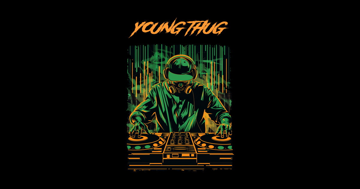 YOUNG THUG FAN ART - Young Thug Fan Art - Sticker | TeePublic