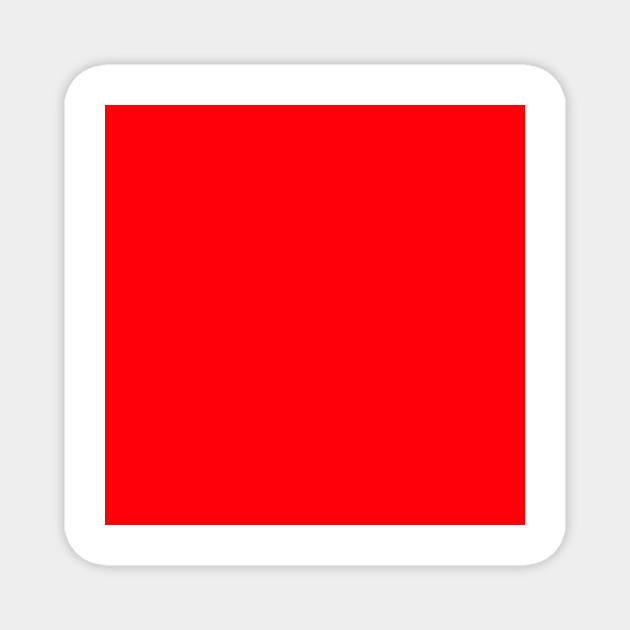 Bright Fluorescent Fireball Red Neon - Neon Red - Magnet | TeePublic