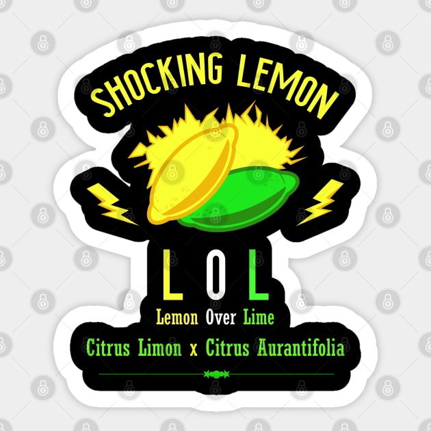 Shocking Lemon v7 - Shocking Lemon - Sticker | TeePublic