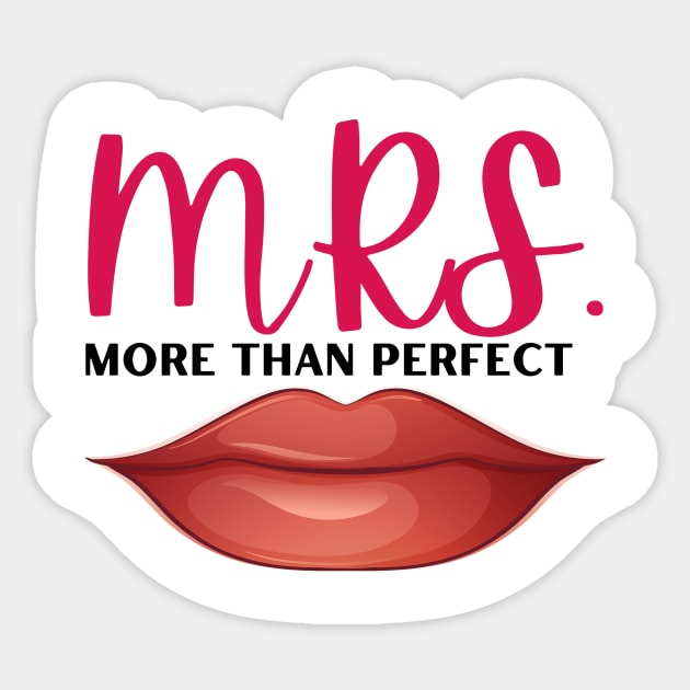 Mr. & Mrs. Valentine Design - Valentines Day Gifts - Sticker | TeePublic