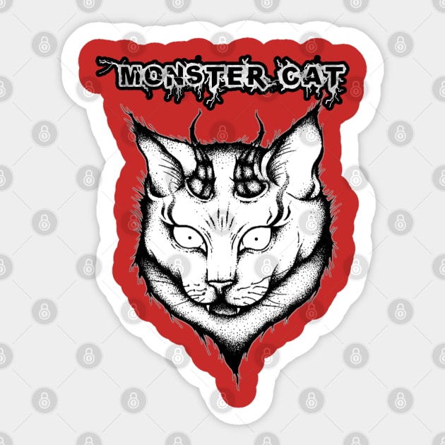 Monster Felix Cat - Cat - Sticker | TeePublic