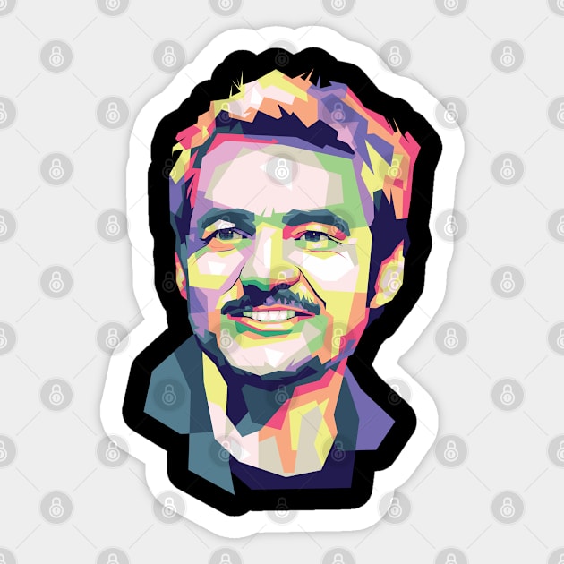 Pedro Pascal Wpap Pop Art - Pedro Pascal - Sticker | TeePublic