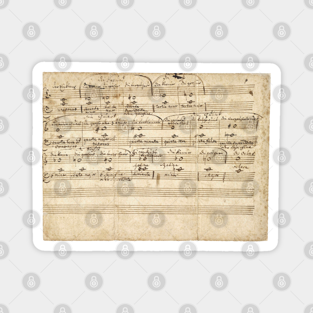 Mozart | Original manuscript | First musical composition | 1 of 4 ...