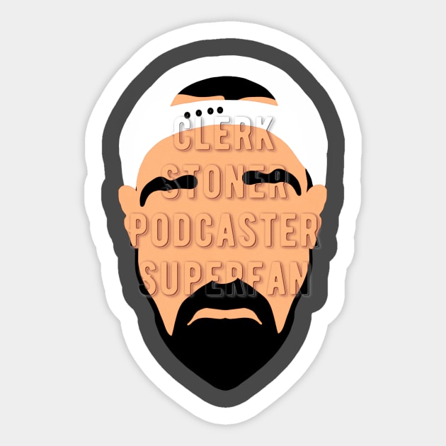 Kevin Smith superfan - Kevin Smith - Sticker | TeePublic