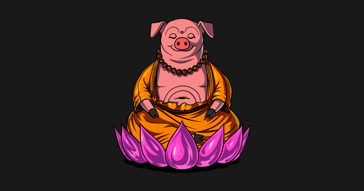 Pig Buddha - Pig Buddha - T-Shirt | TeePublic