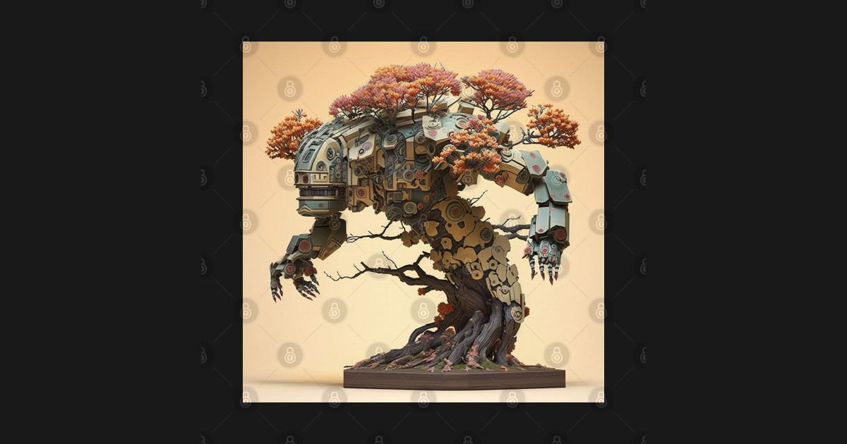 Intricate Bonsai Bots - Bonsai - T-Shirt | TeePublic