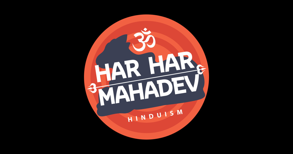 Har Har Mahadev Nandi - Mahadev - Sticker | TeePublic