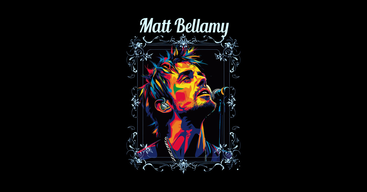 MATT BELLAMY MUSICIAN FAN ART - Matt Bellamy Musician Fan Art - Sticker ...