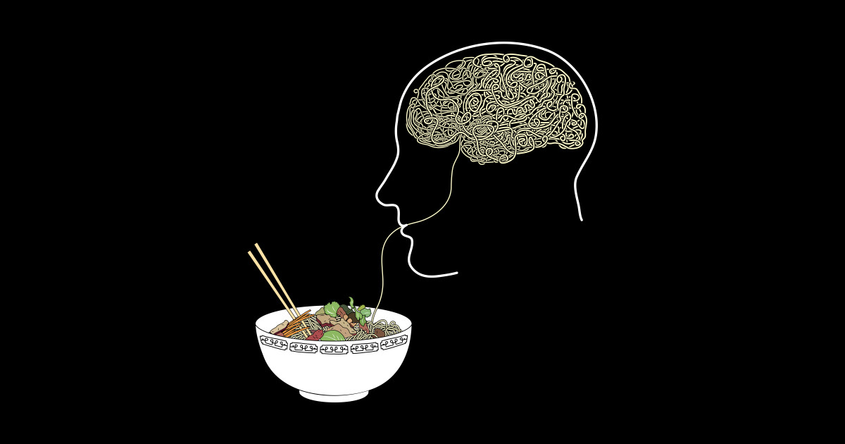 Noodle Brain - Noodles - Pillow | TeePublic