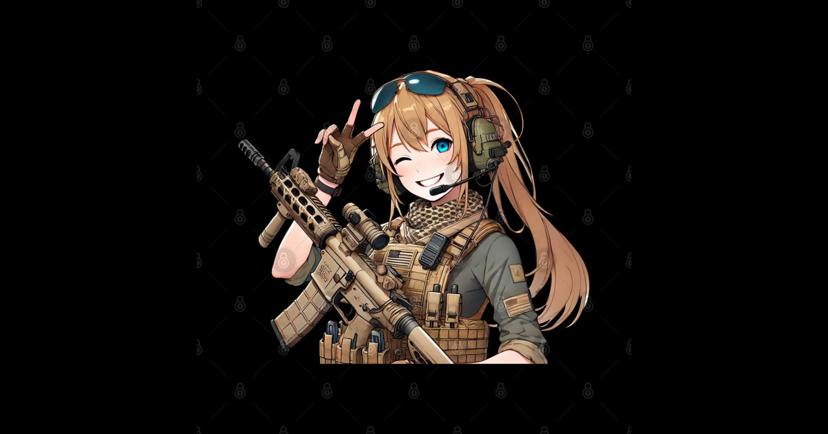 Tactical Girl - Tactical - Sticker | TeePublic