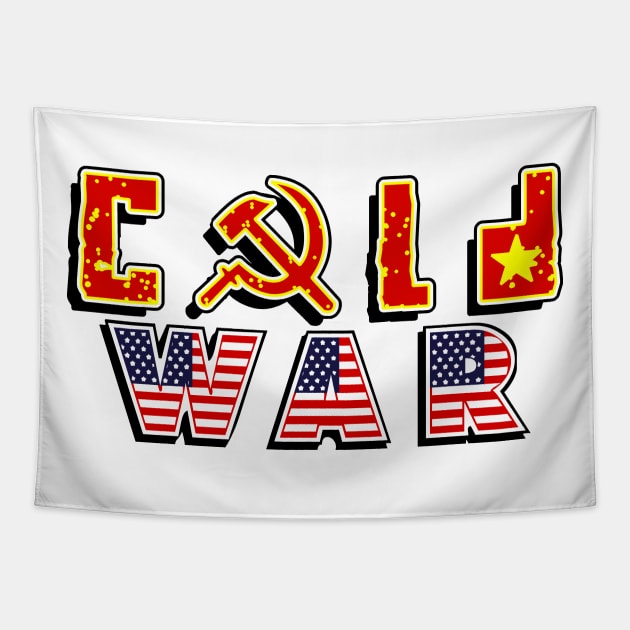 Cold War Flag Colors - Cold War - Tapestry | TeePublic
