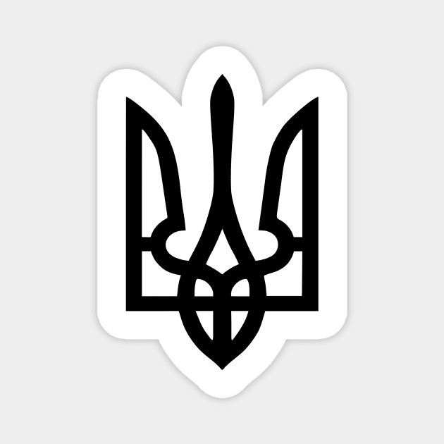Ukrainian Tryzub Symbol - Ukrainian Tryzub - Magnet | TeePublic
