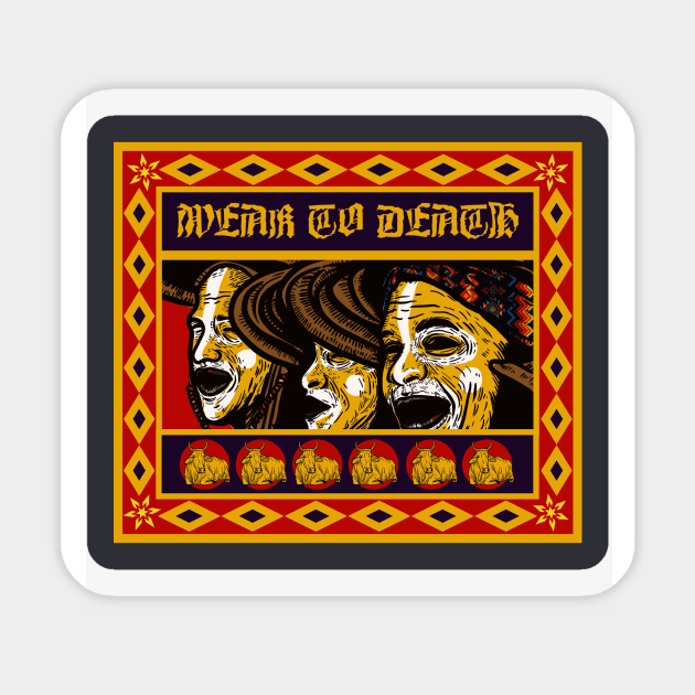 weak to death - Illustration Artwork - Sticker | TeePublic