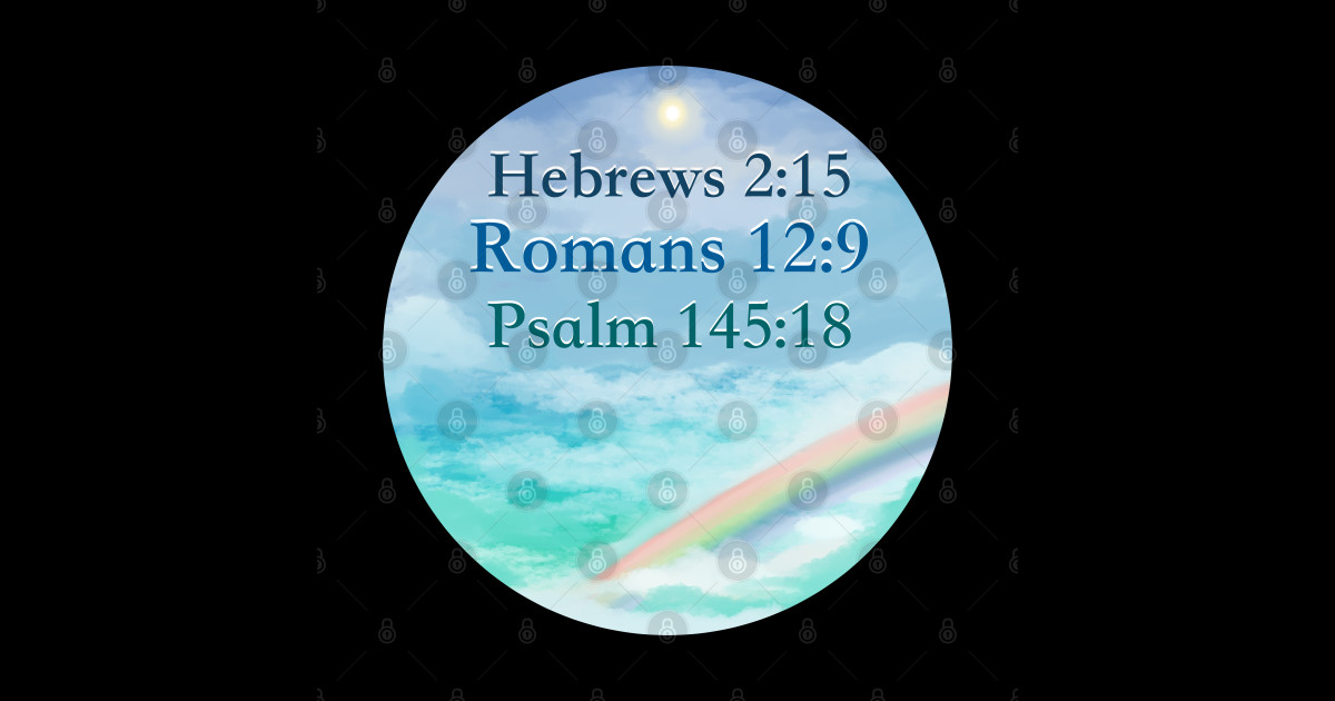 fear of death - Bible Verse - Sticker | TeePublic