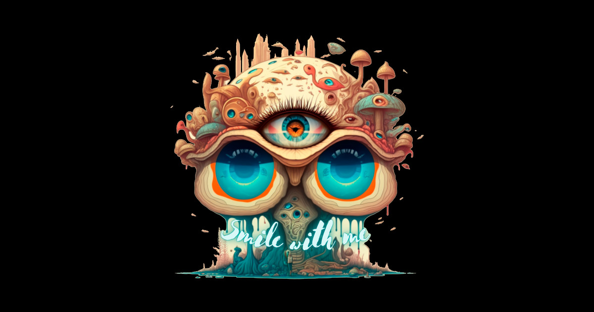 Weirdcore Aesthetic Eye Design Vintage Metal Sign Tin Plates ...