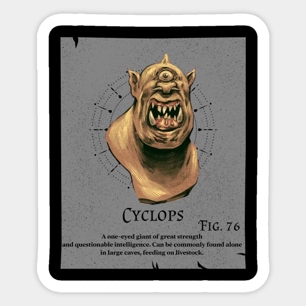 Cyclops Greek Myth - Cyclops - Sticker | TeePublic