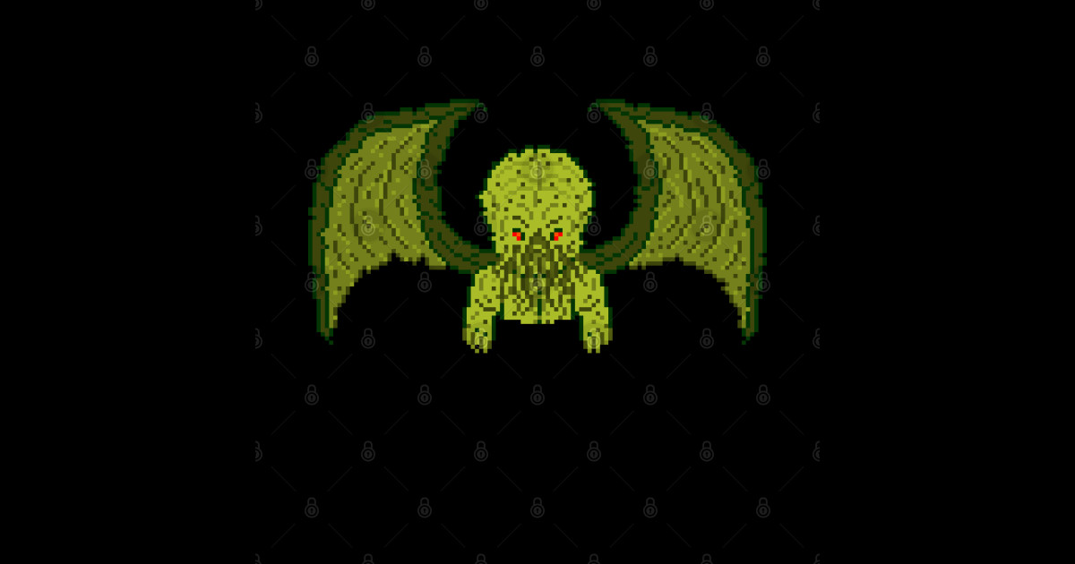 Pixel Pocket Cthulhu - Cthulhu - Sticker | TeePublic