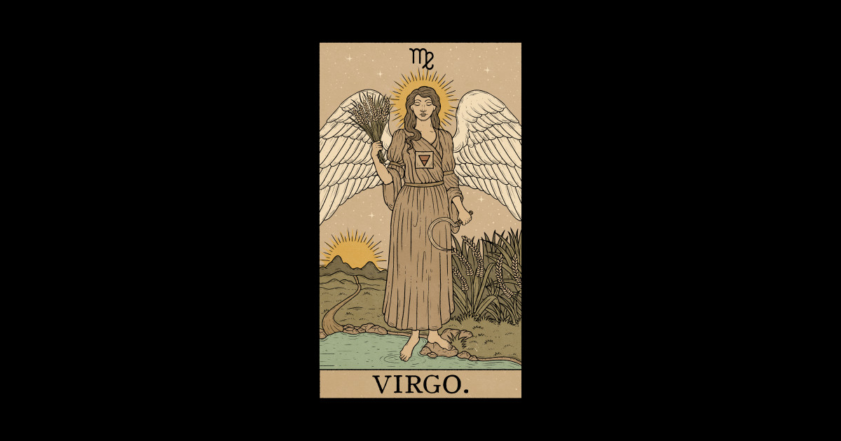 Virgo Tarot Card - Virgo - Sticker | TeePublic